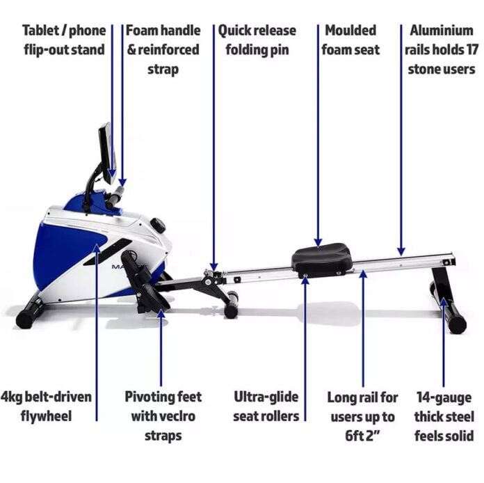 Marcy RE1016 Azure Folding Magnetic Rowing Machine Review: A good thing ...
