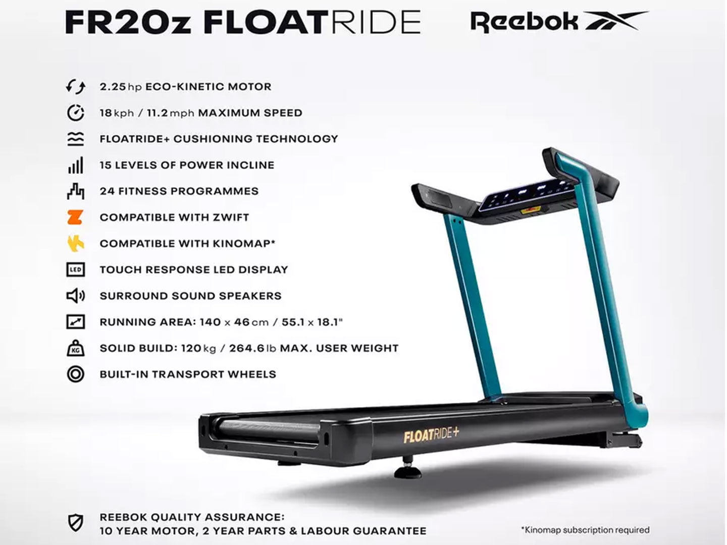 Reebok FR20z Floatride Treadmill Review - Gym Tech Review