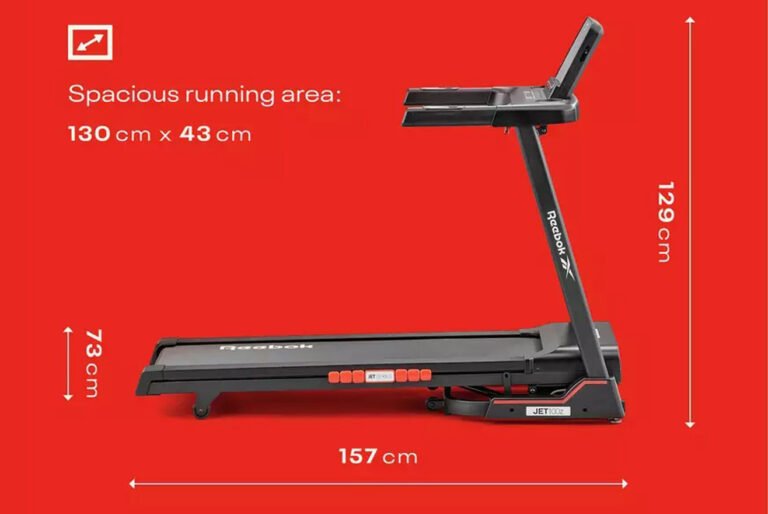Reebok Jet 100z Folding Treadmill with Incline and Bluetooth Review ...