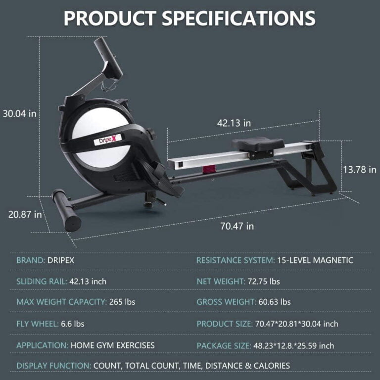 Dripex Magnetic Rowing Machine Review - Gym Tech Review